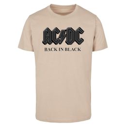 F4NT4STIC T Shirt 'ACDC Back in Black' Herren Gr&ouml;&szlig;e 4XL sand / schwarz