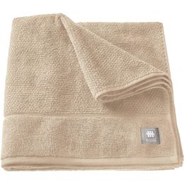 Badetuch Musterring "Solid", beige, B:70cm L:140cm, Frottee, Baumwolle, Handt&uuml;cher, Badetuch, hautschmeichelnde Airtouch Qualit&auml;t