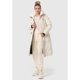 Winterjacke Marikoo "Ayumii", Damen, Gr. XL, beige (creme), Obermaterial: 100% Polyester; Futter: 100% Polyester; Wattierung: 100% Polyester; &Auml;rmelfutter: 100% Polyester, Jacken Winterjacke, mit hohem Stehkragen