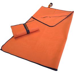 Sporthandtuch Dyckhoff "Mikrofaser Sporttuch", orange (papaya), B:60cm L:120cm, Microfaser, Obermaterial: 90% Polyester, 10% Polyamid, Handt&uuml;cher, auch als 2er Set erh&auml;tlich