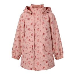 Parka ZIGZAG "Rebekka", Jungen, Gr. 104, pink (pink, schwarz), 100% Polyester, mehrfarbig, ohne Ausschnitt, Jacken Parka, mit besonders wasser- und winddichter Qualit&auml;t