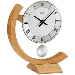 Pendeltischuhr AMS "T163", braun, Tischuhren, Made in Germany