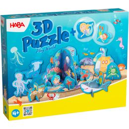 Puzzle Haba "3D Spielwelt Unterwasser", bunt, Puzzles, Kinder, Holz, Papier, Pappe, Motiv