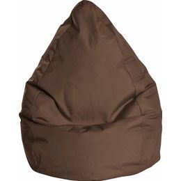 Sitzsack SITTING POINT "BRAVAL L", braun, B:70cm H:90cm T:70cm, Polyester, Polystyrol, Sitzs&auml;cke, Sitzsack
