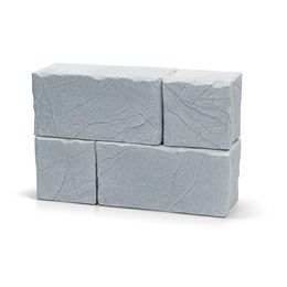 Regenwassertank ARVES "Stone Block", grau (grau glatt), B:116cm H:38cm T:38cm, Polyethylen, Regentonnen