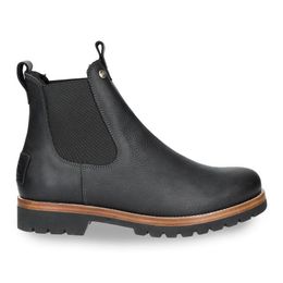 Chelseaboots Panama Jack "Burton Igloo C1", Herren, Gr. 44, schwarz, Nappaleder, Schuhe Chelseaboots, mit kuscheligem Lammfellfutter