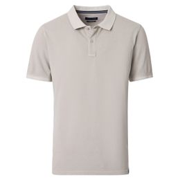 Poloshirt Casamoda "Casamoda Polo-Shirt uni", Herren, Gr. M, grau, 95% Baumwolle, 5% Elasthan, Shirts