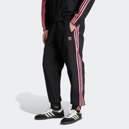 Sporthose adidas originals "WOVEN FBIRD TP", Herren, Gr. S, N-Gr, pink (schwarz, lucid pink), Obermaterial: 100% Polyamid, Hosen Sporthose