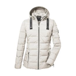 G.I.G.A. by Killtec Steppjacke "GW 4 WMN QLTD JCKT", Damen, Gr. 40, beige (naturwei&szlig;), Oberstoff: 100% Polyester (recycelt), Futter: 100% Polyamid, Wattierung: 100% Polyester, G.I.G.A. DX BY KILLTEC, Jacken Steppjacke, Modische, wasserabweisende Steppjacke, recycelte Materialien