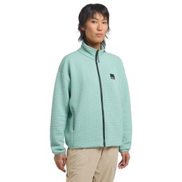 Fleecejacke Jack Wolfskin "MOGARI FZ W", Damen, Gr. S (36), gr&uuml;n (soft, jade), Obermaterial: 95% Polyester, 5% sonstige Fasern. Futter: 100% Polyester, Jacken Fleecejacke