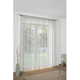 Vorhang WIRTH Gr. 14, wei&szlig; (sanftes wei&szlig;), B:450cm H:225cm, Polyester, Gardinen, Store