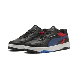 Sneaker Puma "BMW M Motorsport RBD Break Low Sneakers Erwachsene", Gr. 46, schwarz (schwarz pro blau), Obermaterial: Synthetik, Textil; Futter: Textil; Innensohle: Textil; Laufsohle: Gummi, Schuhe Sneaker