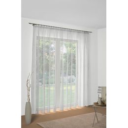 Vorhang WIRTH Gr. 18, wei&szlig; (sanftes wei&szlig;), B:450cm H:245cm, Polyester, Gardinen, Store