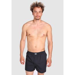 Lousy Livin Underwear Boxershorts LOUSY LIVIN "Plain", Herren, Gr. M, schwarz-wei&szlig; (schwarz, wei&szlig;), 100% Baumwolle, Unterhosen, in modernem Design