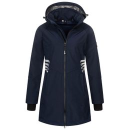 Softshelljacke Arctic Seven "ASGiuliana", Damen, Gr. 3XL, blau (navy), Obermaterial: 96% Polyester, 4% Elasthan; Innenseite: 100% Polyester, Jacken Softshelljacke, mit abnehmbarer Kapuze