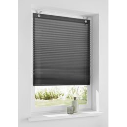 Plisseerollo HEINE HOME Gr. 6, grau (anthrazit), B:100cm H:125cm, Raffrollos