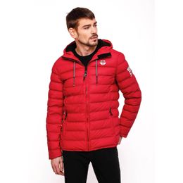 Winterjacke STONE HARBOUR "Zaharoo", Herren, Gr. XXXL (58), rot, Obermaterial: 100% Polyester; Futter: 100% Polyester; Wattierung: 100% Polyester; &Auml;rmelfutter: 100% Polyester, gerade h&uuml;ftbedeckend, hoch geschlossener Ausschnitt, &Auml;rmel ohne &Auml;rmelschlitz normaler Saum, Jacken Winterjacke, Gesteppte Regenjacke f&uuml;r den Winter