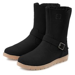 Winterstiefel ELBSAND, Damen, Gr. 36, schwarz, Obermaterial: 100% Rindsleder. Decksohle: 100% Textilmaterial. Futter: 100% Textilmaterial. Laufsohle: 100% Synthetik, unifarben, Basic, Schuhe Winterstiefel, Boots,Winterstiefelette,Leder, wind- & wasserabweisende Tex-Membran