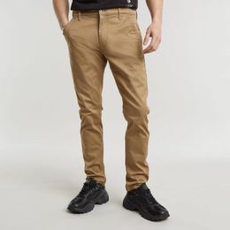 G-Star Raw Chinohose G-STAR "Skinny Chino 3.0", Herren, Gr. 33, L&auml;nge 32, beige (safari), Web, Obermaterial: 97% Baumwolle, 3% Elasthan, unifarben, skinny fit normal, Hosen Chinohose