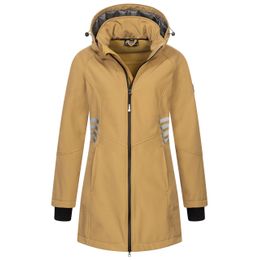Softshelljacke Arctic Seven "ASGiuliana", Damen, Gr. XL, beige, Obermaterial: 96% Polyester, 4% Elasthan; Innenseite: 100% Polyester, Jacken Softshelljacke, mit abnehmbarer Kapuze