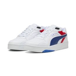 Sneaker Puma "BMW M Motorsport RBD Break Low Sneakers Erwachsene", Gr. 46, wei&szlig; (wei&szlig; pro blau), Obermaterial: Synthetik, Textil; Futter: Textil; Innensohle: Textil; Laufsohle: Gummi, Schuhe Sneaker