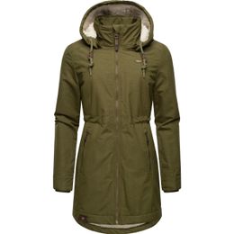 Winterjacke Ragwear "Dakkota", Damen, Gr. M (38), gr&uuml;n (helloliv), Au&szlig;enmaterial: 100% Polyester. Innenfutter: 100% Polyester. Wattierung: 100% Polyester, tailliert ca. Mitte Oberschenkel, hoch geschlossener Ausschnitt, &Auml;rmel ohne &Auml;rmelschlitz Rippstrickb&uuml;ndchen, Jacken Winterjacke, Wasserdichter Winterparka mit Teddyfleece Innenfutter