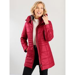 Langjacke Classic Basics, Damen, Gr. 46, rot (kirsche), 100% Polyester, unifarben, Jacken Langjacke