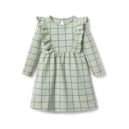 Tchibo - Kleinkind-Sweatkleid - M&auml;dchen - Gr. 98/104 - mintgr&uuml;n/kariert