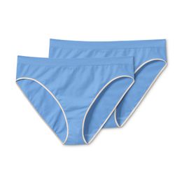 Tchibo - 2 Seamless-Slips - Damen - Gr. L - blau