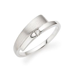 Fingerring Bruno Banani "Schmuck Geschenk Silber 925 Damenring" Gr. 53, silber (silberfarben, kristallwei&szlig;), Fingerringe, Damen, 53, Silber 925 (Sterlingsilber), 1,7mm, Fingerring, mit Zirkonia (synth.)