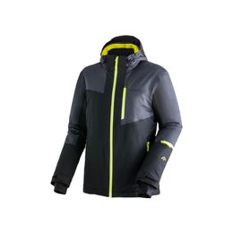 Skijacke Maier Sports "MONZABON M 2.0", Damen, Gr. 54, grau, 100% Polyester, Jacken Skijacke, Herren Winterjacke, wasserdicht, 3 RV-Taschen und Kapuze, Regular fit