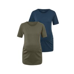 Tchibo - 2 Umstands-Shirts - Damen - Gr. L - dunkelblau