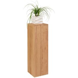 Linea Natura Blumenst&auml;nder, Eiche, Holz, Eiche, massiv, 25x80x25 cm, Wohnzimmer, Wohnzimmertische, Blumenst&auml;nder