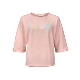 Tchibo - Sweatshirt mit 3/4-Arm - Damen - Gr. M - ros&eacute;/print