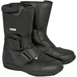Motorradstiefel Outstars "Valencia" Gr. 40, schwarz, Schuhe, 40, Obermaterial: 100% Polyurethan. Innenfutter: 100% Polyester, Sicherheits-Tourensohle mit Einlage