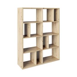 Roba Raumteiler &raquo;Fortuna&laquo; mit 12 F&auml;chern - 112,5x34x146,6cm - braun - Holz / Acryl