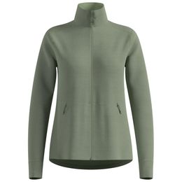 Odlo Grid Fleece Midlayer Full Zip Bekleidung Damen gr&uuml;n S