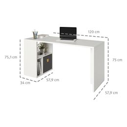 Roba Set &raquo;Fortuna&laquo; - 75,1x34x57,9cm - wei&szlig; - Holz