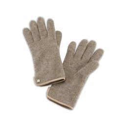 Peter Hahn Roeckl - Handschuhe, beige, Gr. 8 - Schurwolle