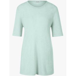 Peter Hahn - Rundhals-Pullover, blau, Gr. 36 / S
