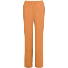 Peter Hahn - Hose, orange, Gr. 50 / XL - Leinen