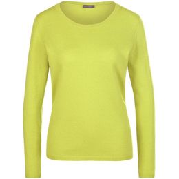 Peter Hahn - Rundhals-Pullover mit Kaschmir, gr&uuml;n, Gr. 48 / XL - Schurwolle