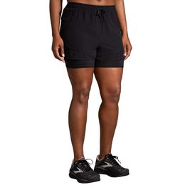 Brooks High Point 3 Inch 2-in-1 Short Damen