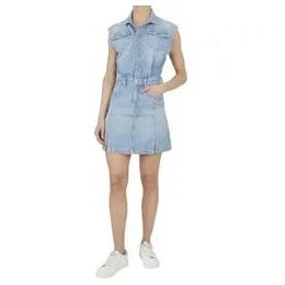 Pepe Jeans f&uuml;r Damen. PL953722 Kurzes Kleid Sadie blau (XS), L&auml;ssig, Baumwolle, Denim, &Auml;rmellos / Hosentr&auml;ger, Nachhaltig