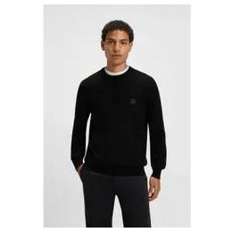 BOSS f&uuml;r Herren. 50527583 Kanovano schwarzer Pullover (3XL), L&auml;ssig, Polyester