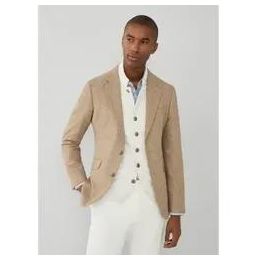 Hackett London f&uuml;r Herren. HM443333 Beigefarbener Blazer von Mouline (46/32), L&auml;ssig, Baumwolle, Klassisch, Langarm