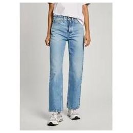 Pepe Jeans f&uuml;r Damen. PL204842 Vintage Blue Straight Jeans (27/32), Blau, L&auml;ssig, Baumwolle, Denim, Nachhaltig