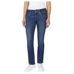Pepe Jeans f&uuml;r Damen. PL204737DP6 Brooke Blue Slim Jeans (30/32), Blau, L&auml;ssig, Baumwolle, Denim