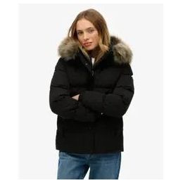 Superdry f&uuml;r Damen. W5011929A Everest 5 Baffle Pufferjacke schwarz (XS), L&auml;ssig, Recyceltes Polyester, Nachhaltig