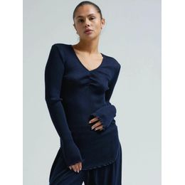 Seamless Basic Shirt 'Bellezza' Damen Gr&ouml;&szlig;e XS/XL navy